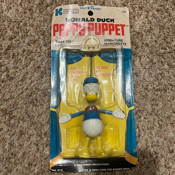 Toys | Peppy Puppet Vintage 197 Kohner Bros Donald Duck Disney New ...